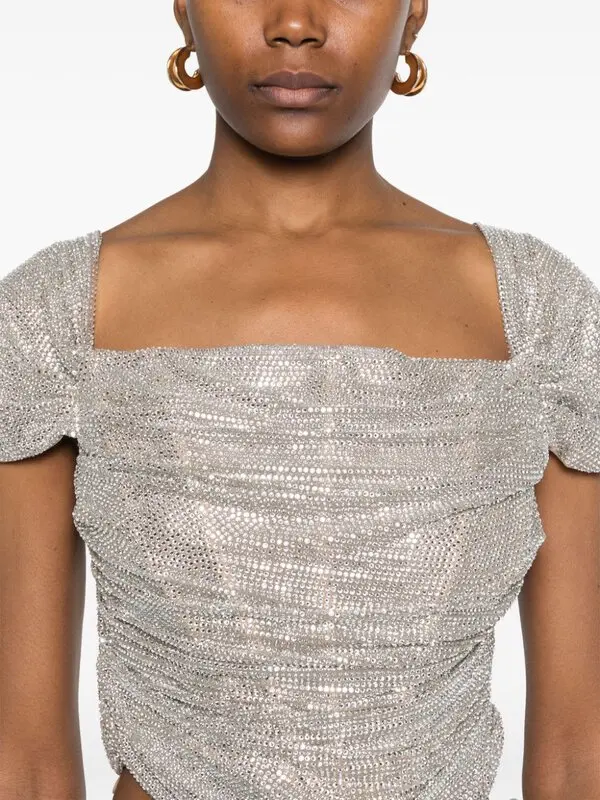 Giuseppe Di Morabito Crystal-embellished Top