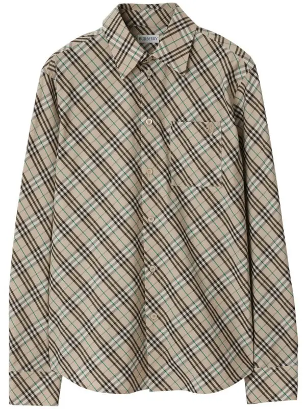Burberry Vintage Check Cotton Shirt - Neutrals