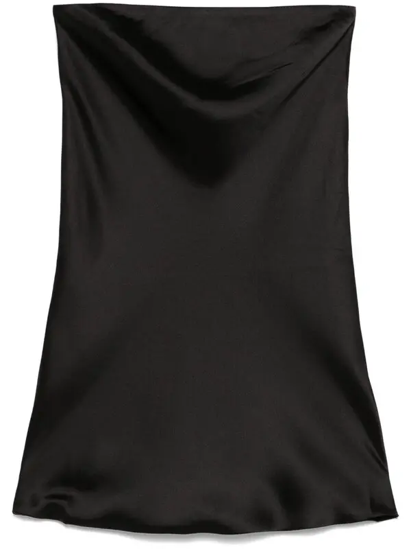 Norma Kamali Bias-cut Strapless Mini Dress