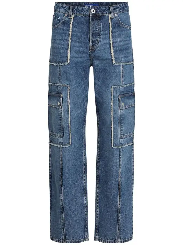 Karl Lagerfeld Relaxed Utility Jeans - Blue