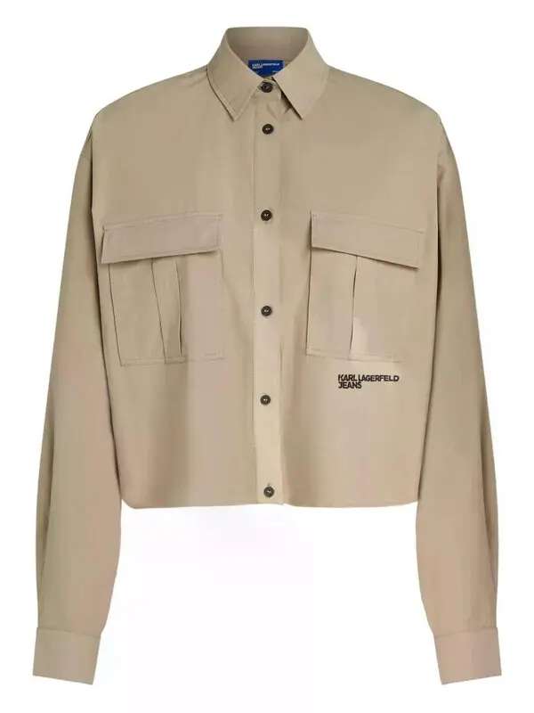 Karl Lagerfeld Boxy Utility Shirt