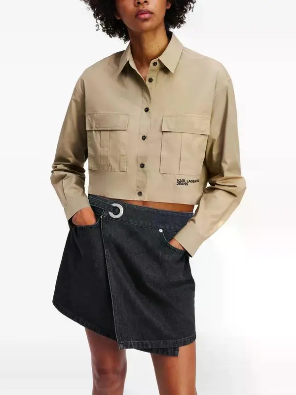Karl Lagerfeld Boxy Utility Shirt