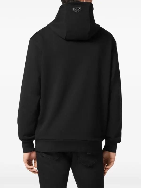 Philipp Plein Strass Hexagon Hoodie - Black