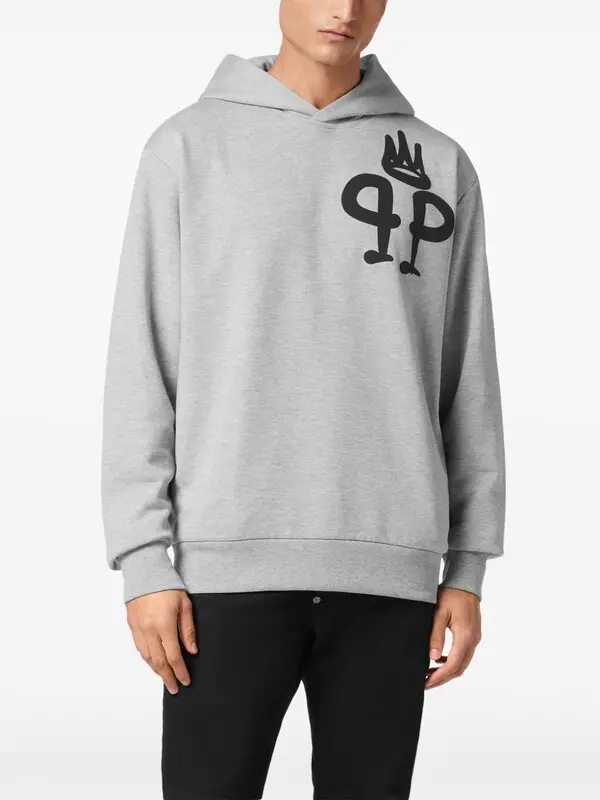 Philipp Plein Logo-print Hoodie - Grey