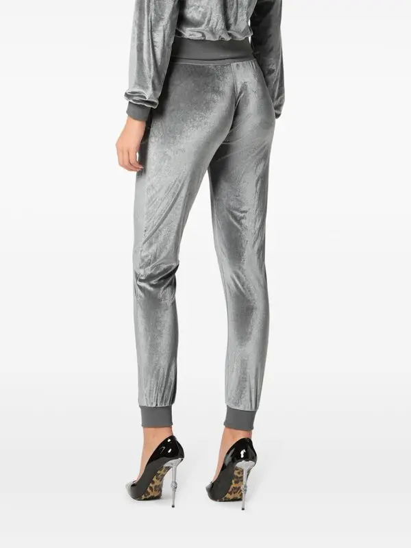 Philipp Plein Crystal Signature Trousers - Grey
