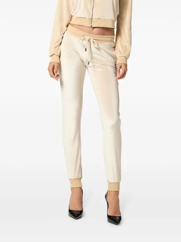 Philipp Plein Strass Skull Trousers - Neutrals
