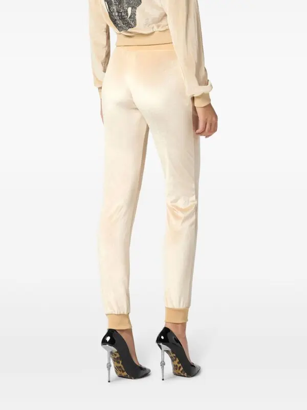 Philipp Plein Strass Skull Trousers - Neutrals