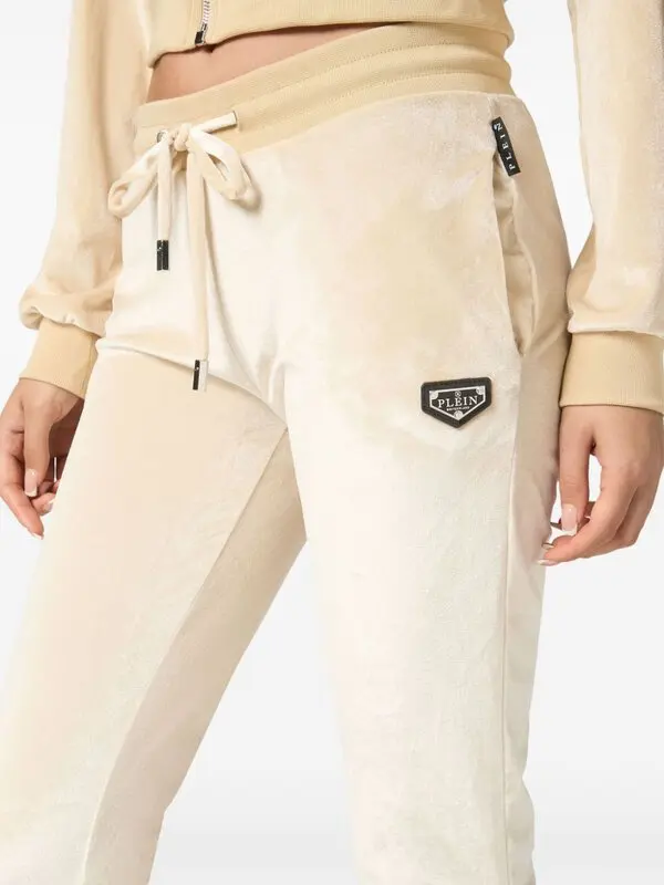 Philipp Plein Strass Skull Trousers - Neutrals