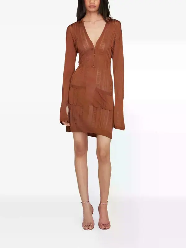 DONDE ESTEBAN Guayabera Mini Dress