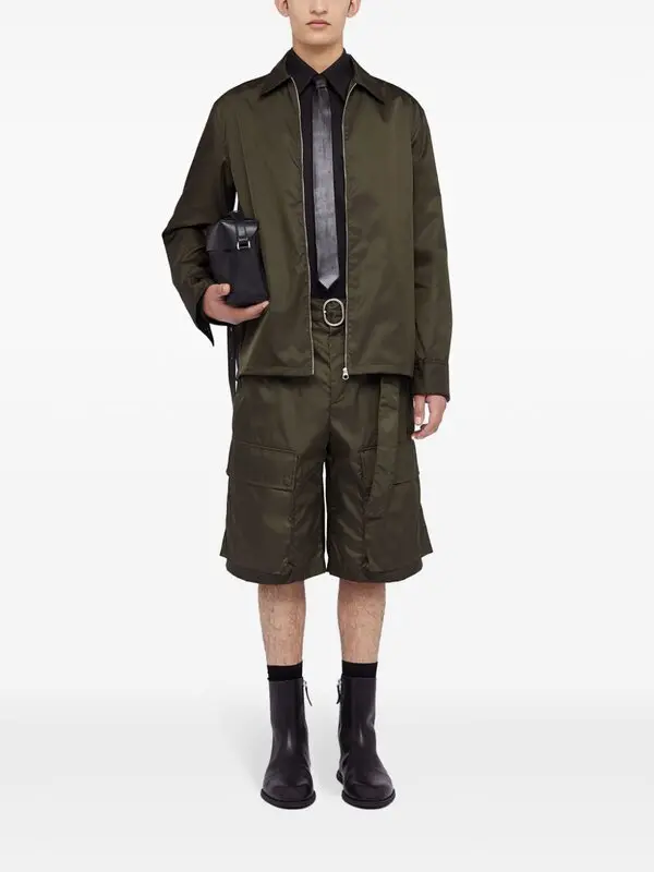 JIL SANDER Zip-up Shirt Jacket - Green