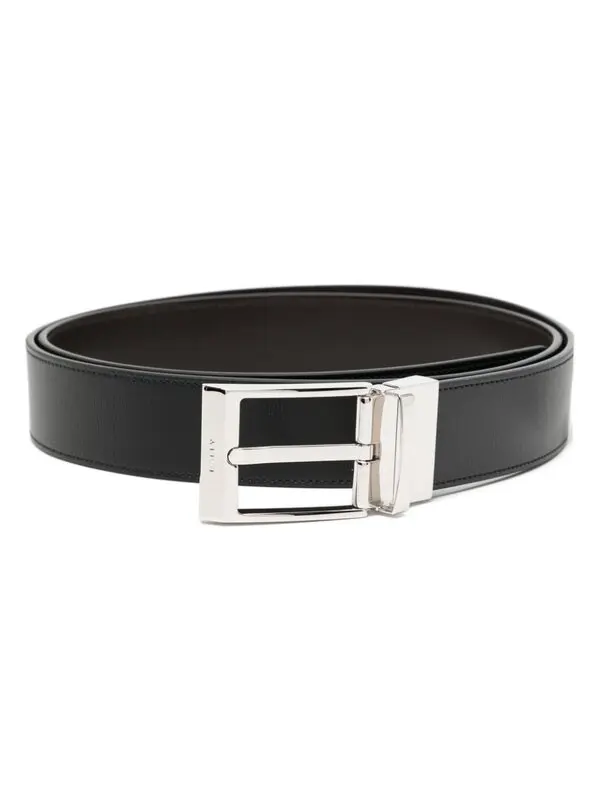 Bally Leather Bucket Belt - Black