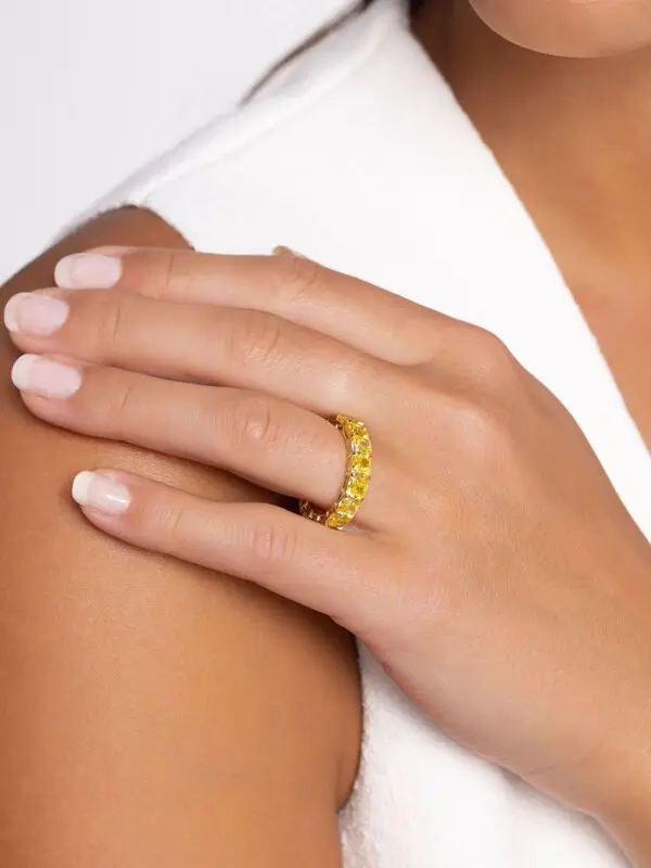 VEYNOU 18kt Recycled Gold Helia Diamond Eternity Ring
