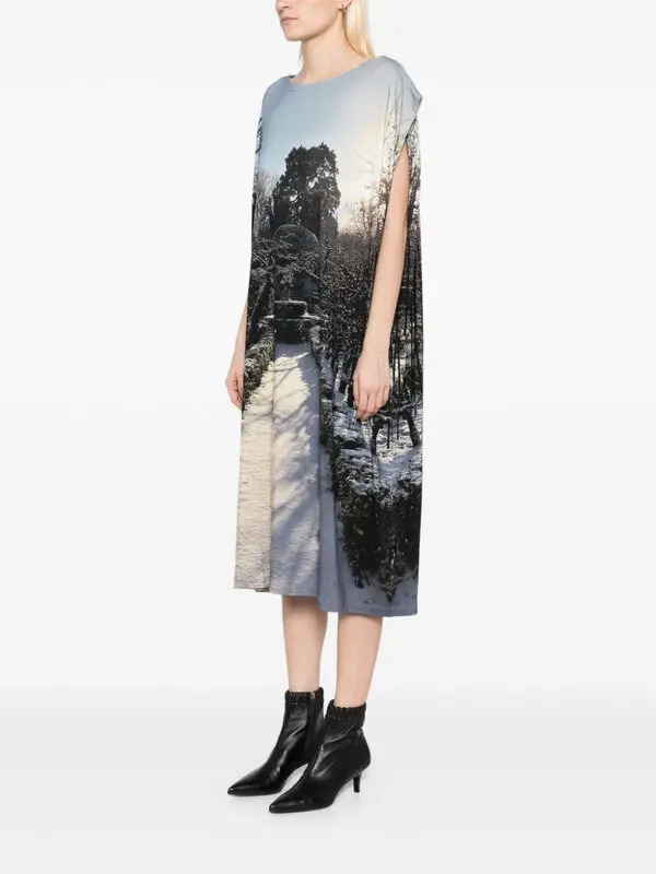 AGNES B. Graphic Print Dress