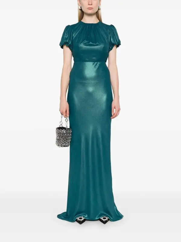 PARLOR Open-back Maxi Dress - Blue
