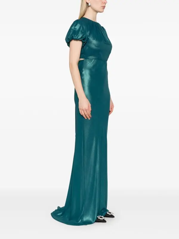 PARLOR Open-back Maxi Dress - Blue
