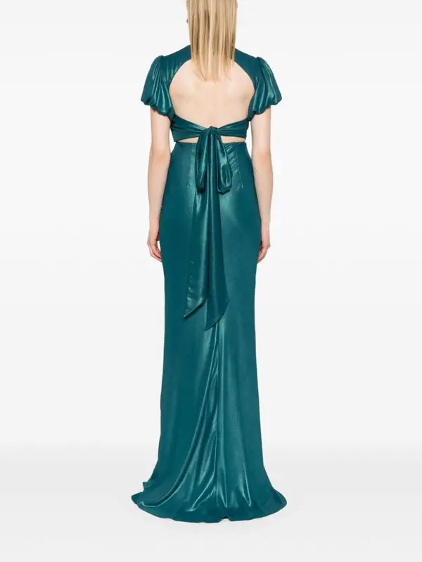 PARLOR Open-back Maxi Dress - Blue