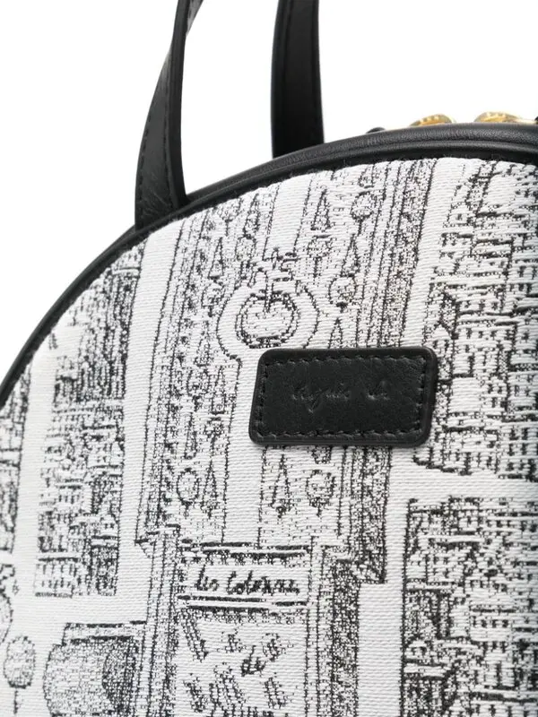 AGNÈS B. Motif Embroidery Bag