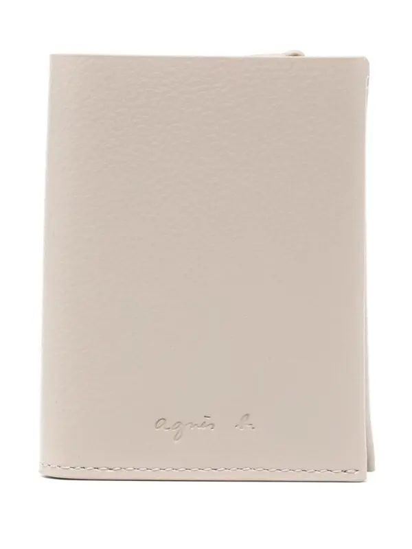 AGNÈS B. Leather Wallet - Grey