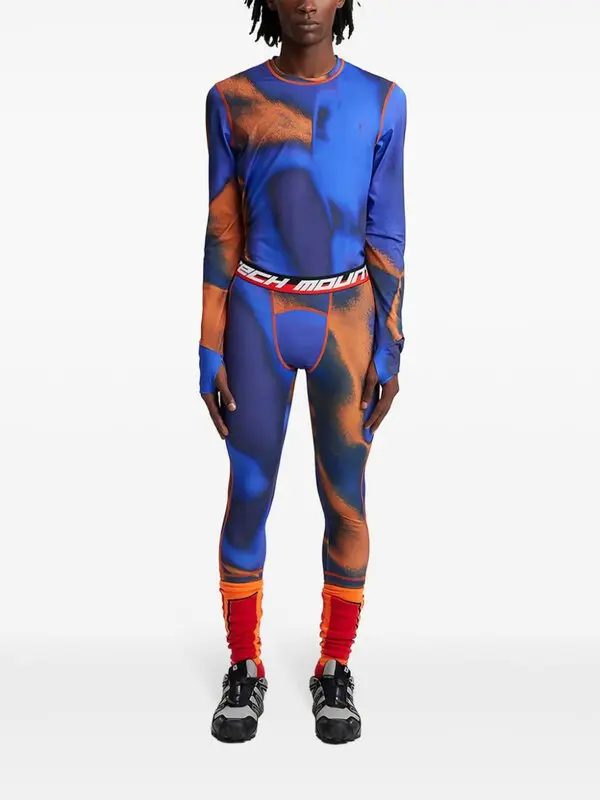 Aztech Mountain Next To Skin Ski Top - Blue