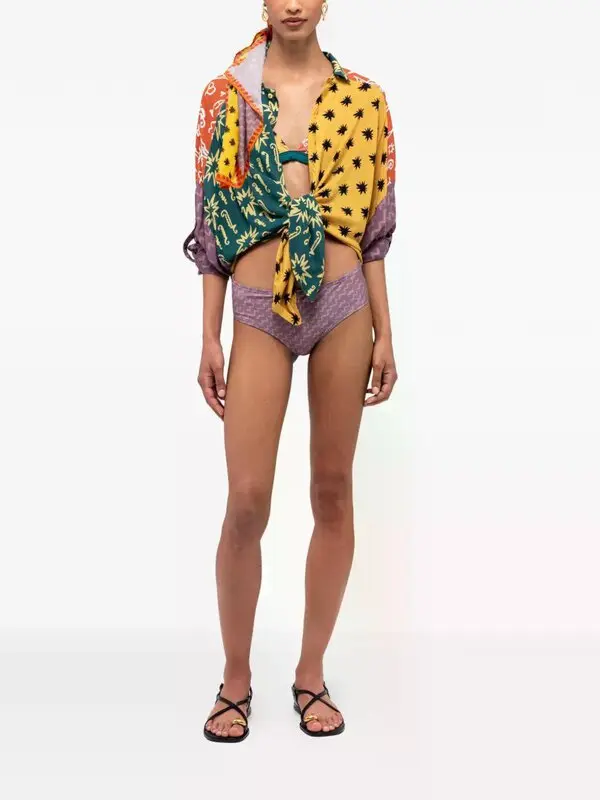 DONDE ESTEBAN Estrellitas Printed Shirt - Green