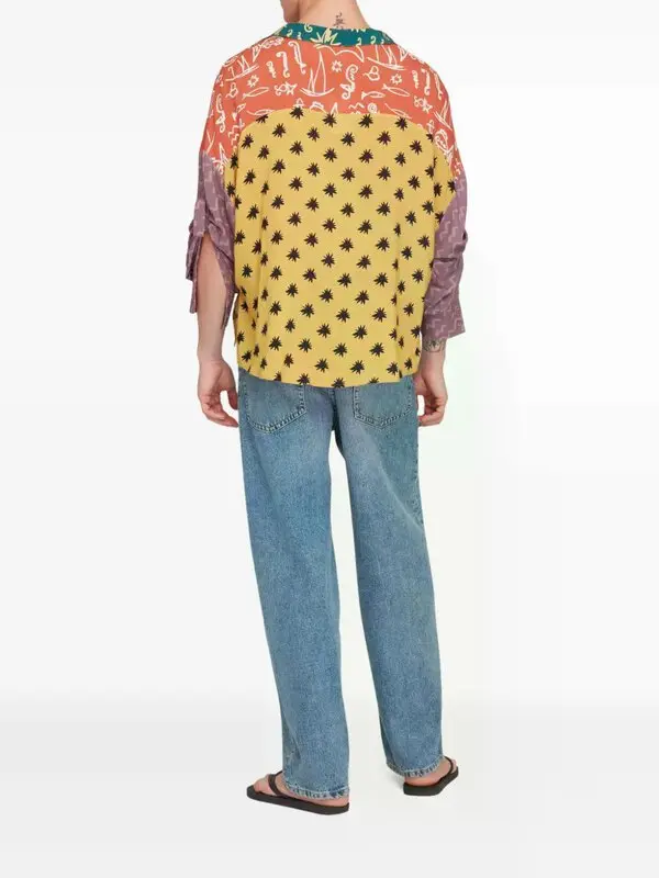 DONDE ESTEBAN Estrellitas Printed Shirt - Green