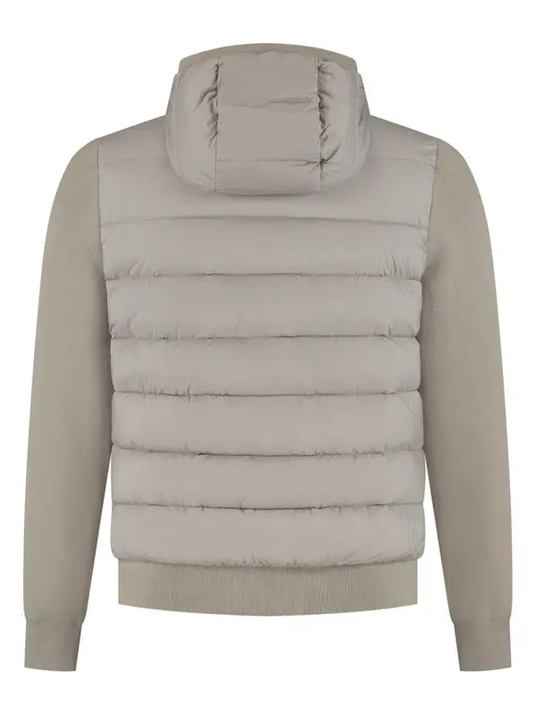 MOORER Quilted Hooded Jacket - Neutrals