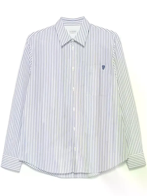 Burberry Striped Cotton Shirt - White