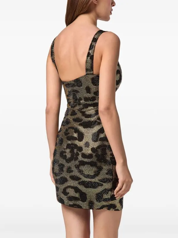 Philipp Plein Leopard Mini Dress