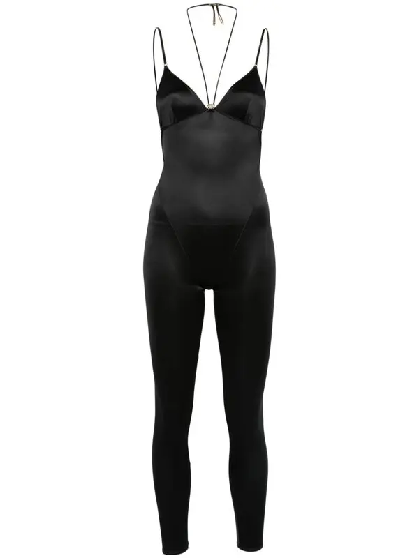 MAISON CLOSE French Kiss Open-back Strappy Jumpsuit - Black