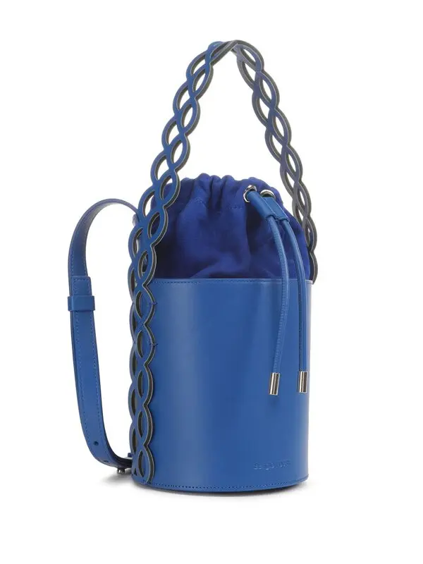SERGIO ROSSI Sr Mermaid Bucket Bag - Blue