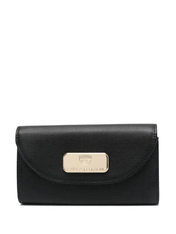 CHIARA FERRAGNI Logo-plaque Jewelry Bag - Black