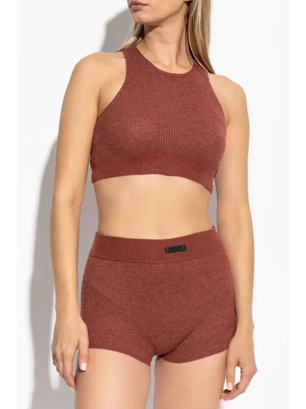 Fear Of God Waffle Sport Tank Top - Red