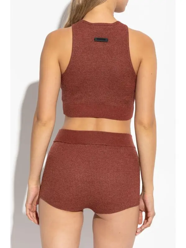 Fear Of God Waffle Sport Tank Top - Red