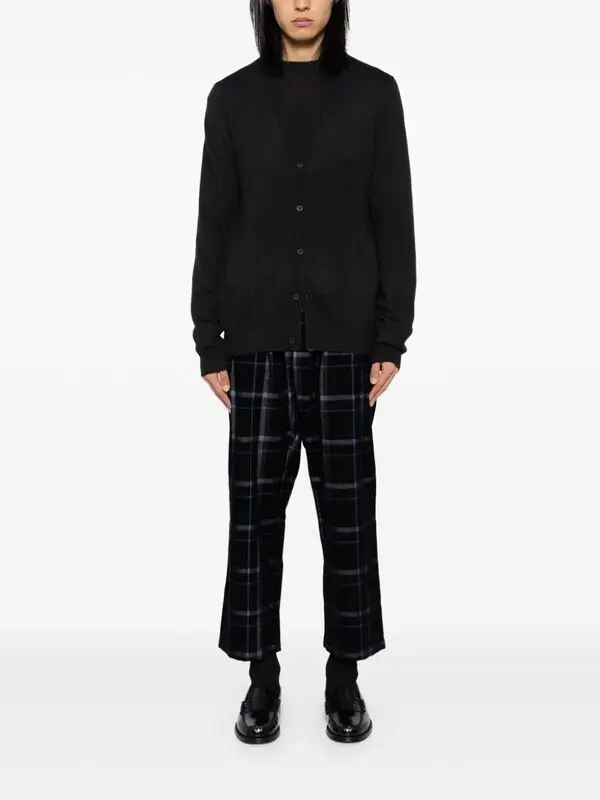 AGNES B. Jacquard Cardigan - Black