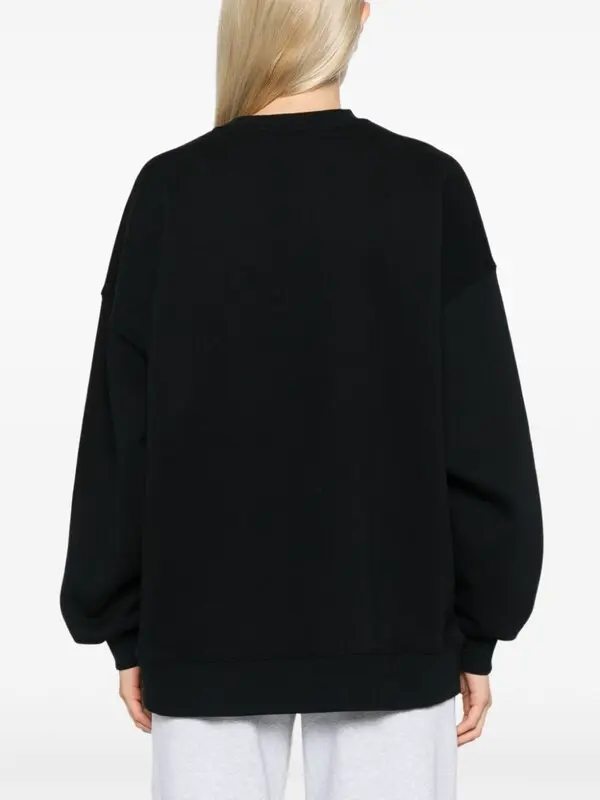 ROTATE BY BIRGER CHRISTENSEN Logo-embroidered Sweatshirt - Black