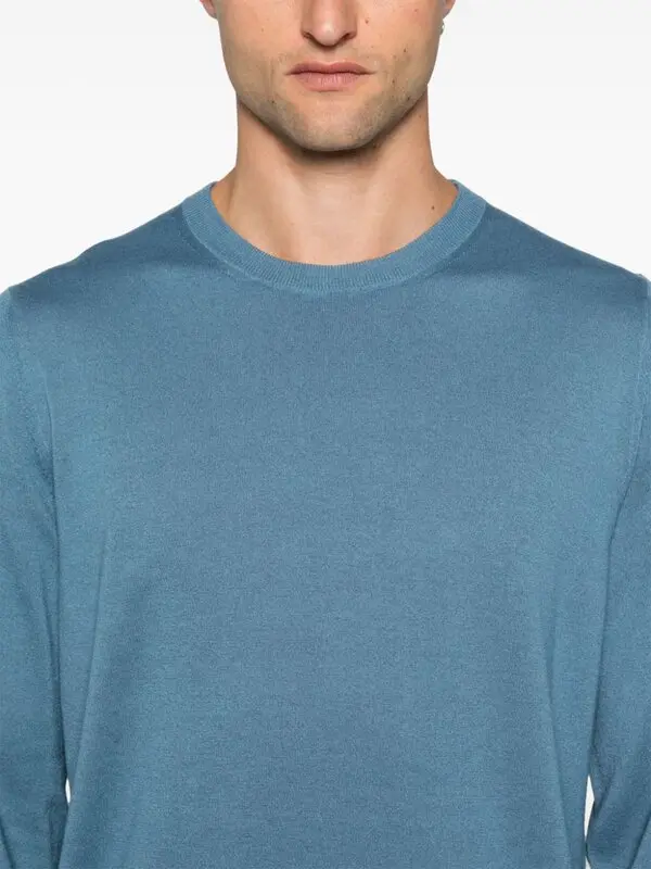 Canali Crew-neck Sweater - Blue
