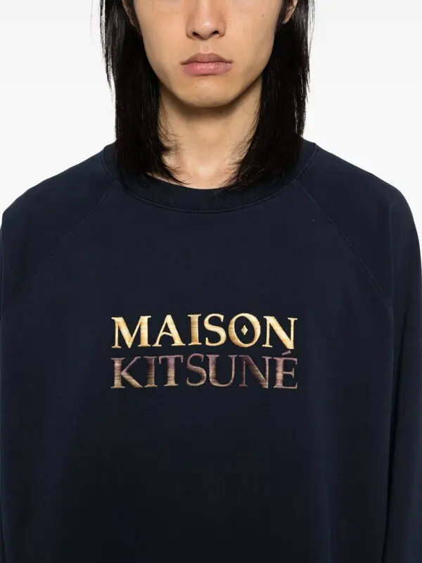 Maison Kitsuné Embroidered Logo Sweater