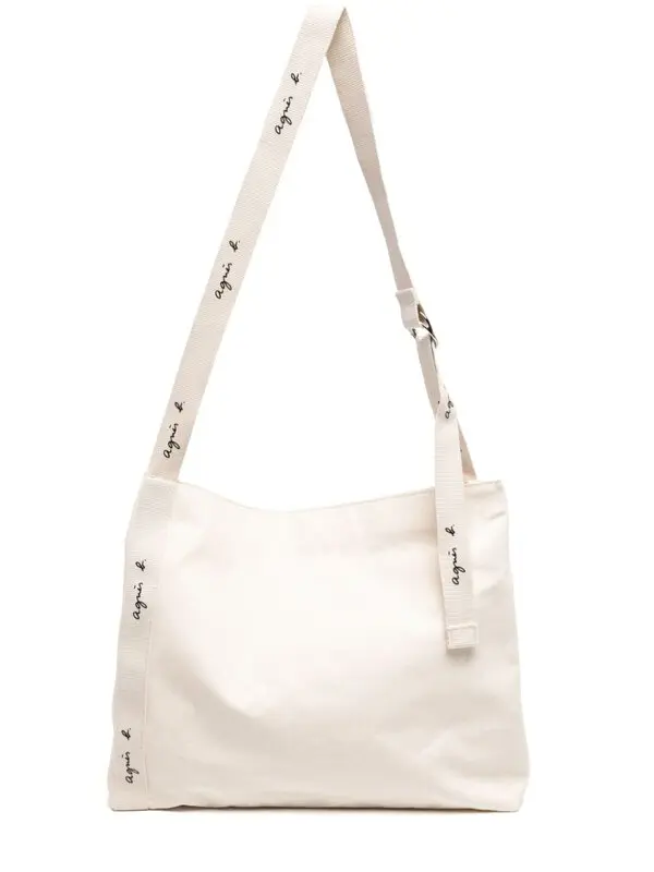 AGNÈS B. Logo-patch Canvas Tote