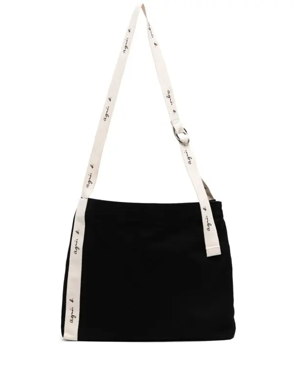 AGNÈS B. Logo-patch Canvas Tote Bag