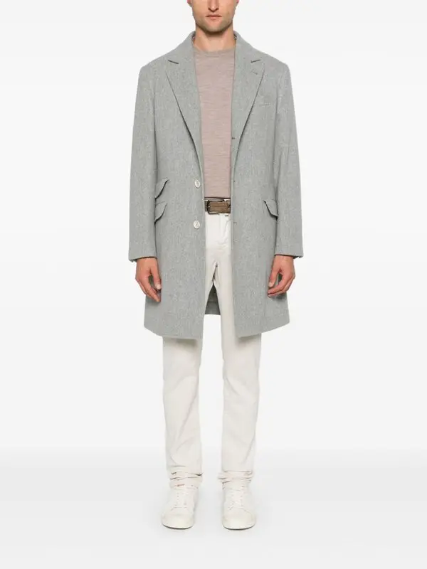 Canali Fine-knit Wool-cashmere Sweater - Brown