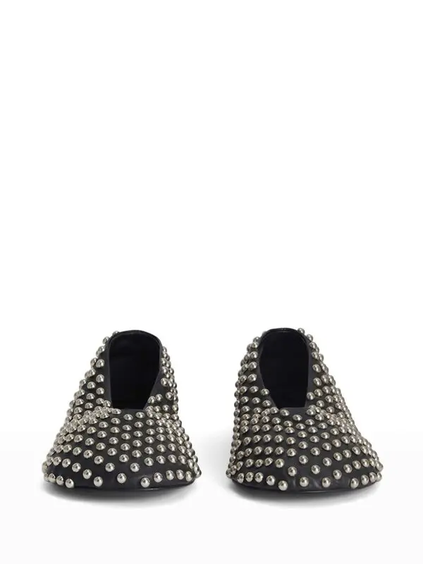 JIL SANDER Studded Ballerina Flats - Black