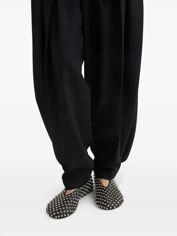 JIL SANDER Studded Ballerina Flats - Black