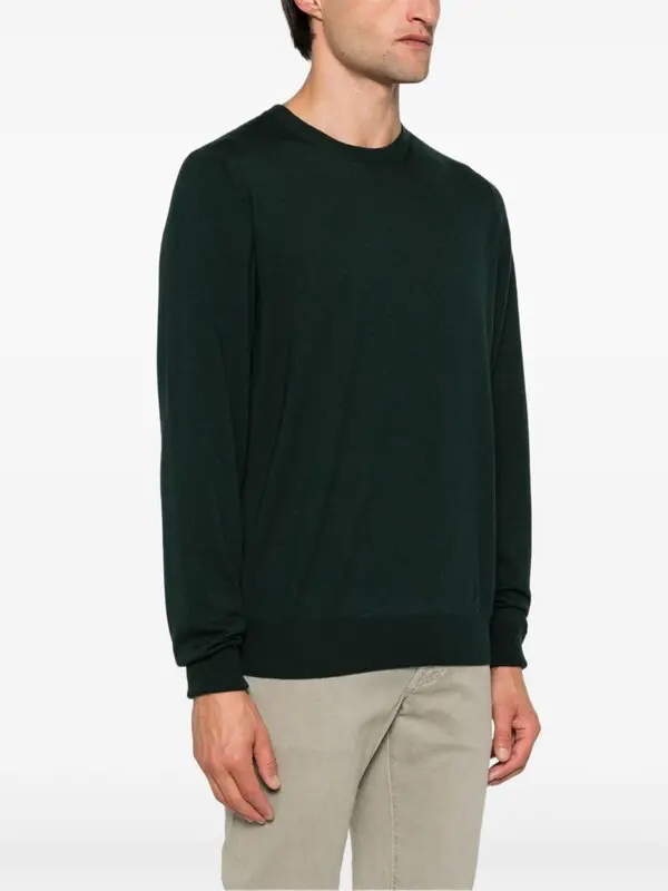 Canali Crew-neck Sweater - Green