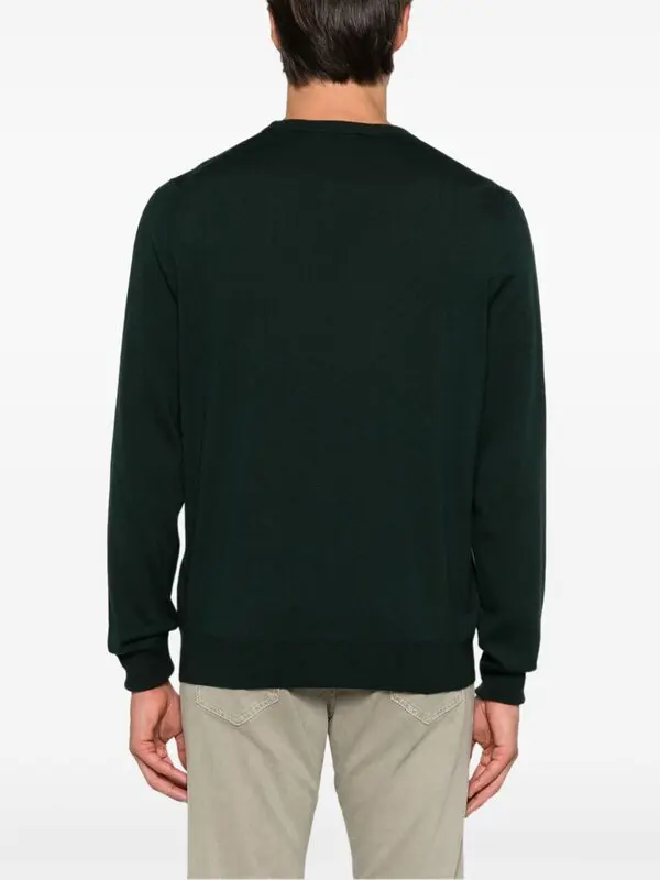 Canali Crew-neck Sweater - Green