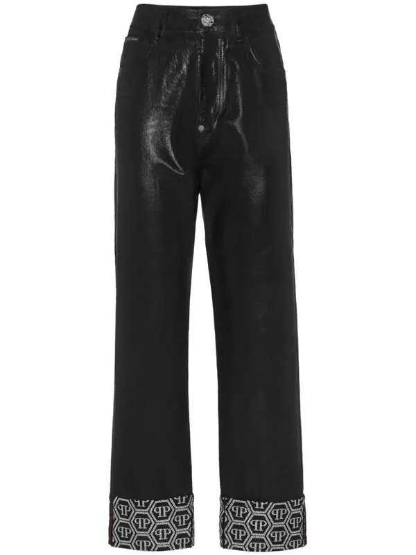 Philipp Plein Monogram-pattern Trousers