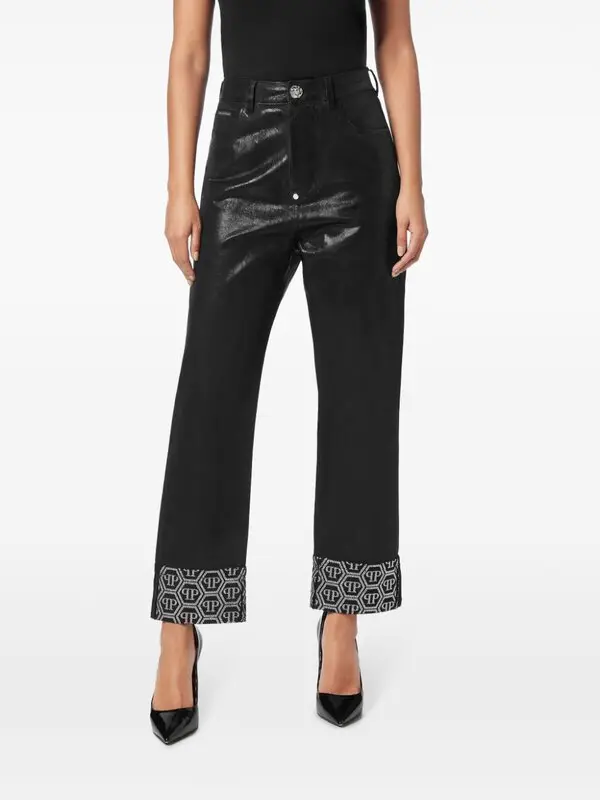 Philipp Plein Monogram-pattern Trousers