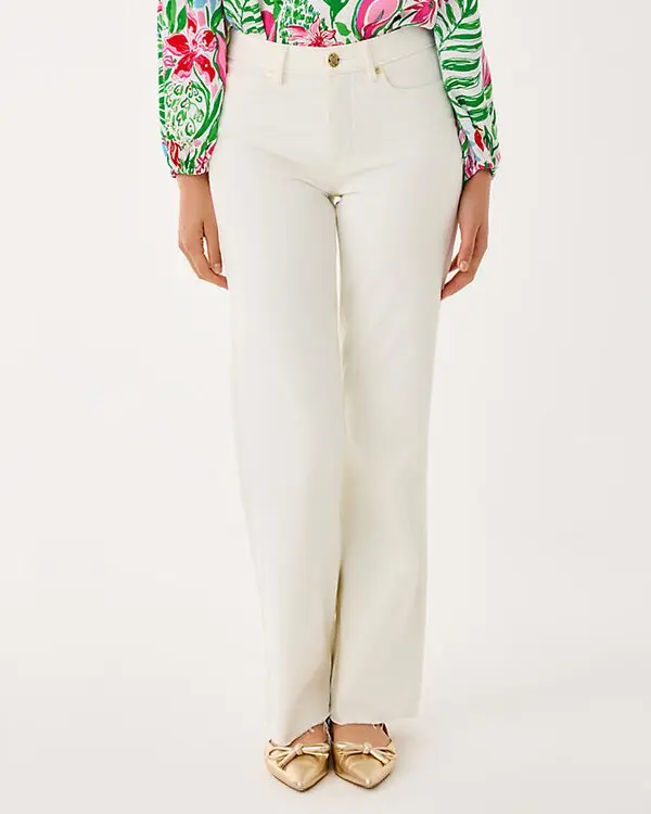 Lilly Pulitzer® Aniston High Rise Straight Leg Jean