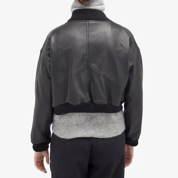You Must Create Tenor Leather Bomber Jacket