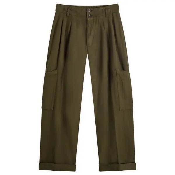 You Must Create Grease Wide Trousers - Olive