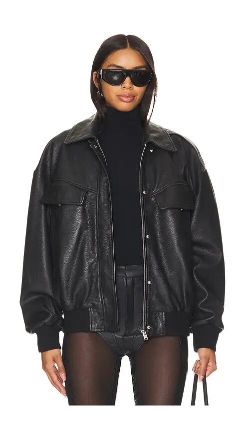 LAMARQUE Trevanna Leather Jacket - Black